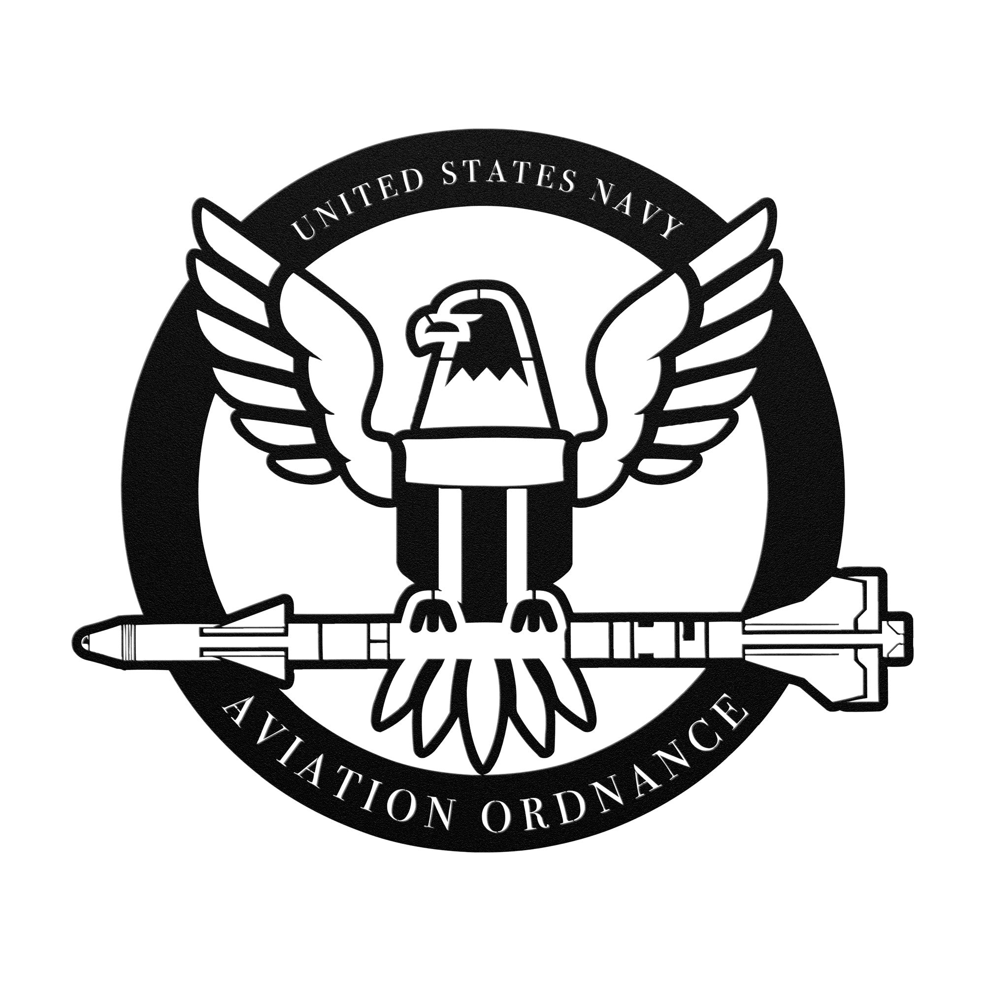 Navy Aviation Ordnance Logo - Metal Sign – Ordie Shack LLC