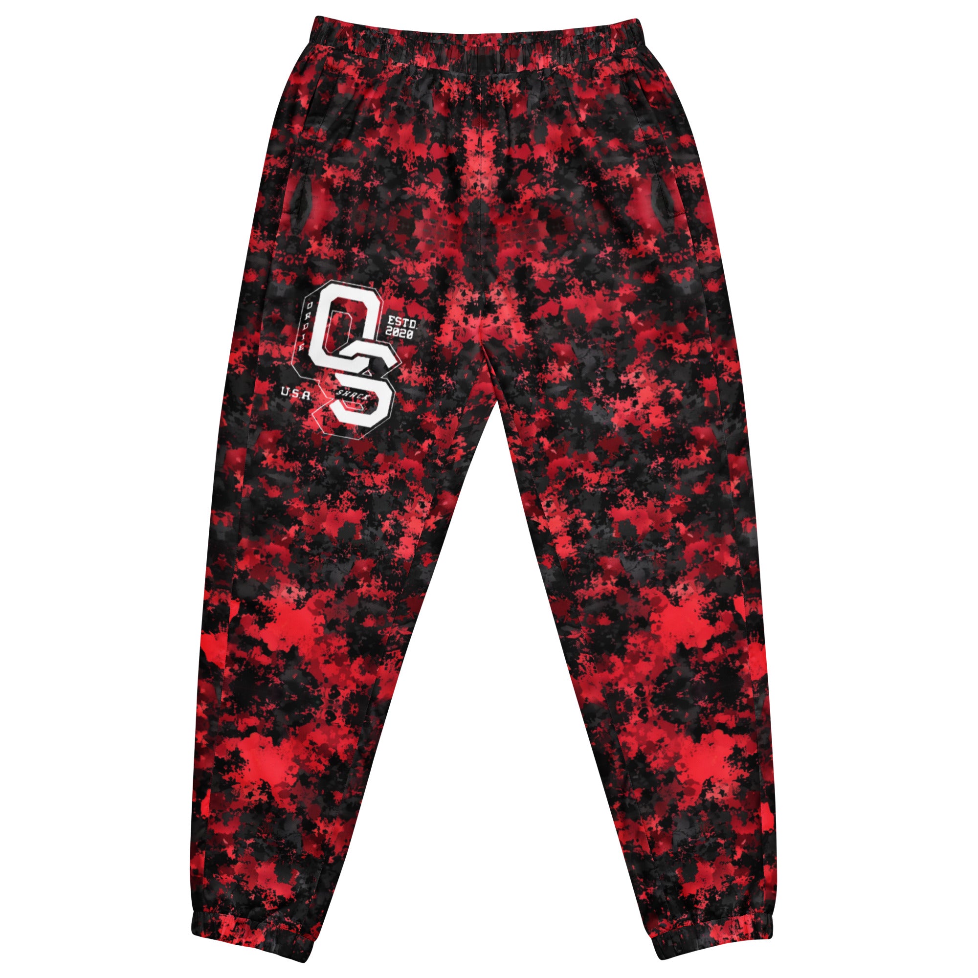Black/Red - Unisex track pants – Ordie Shack LLC